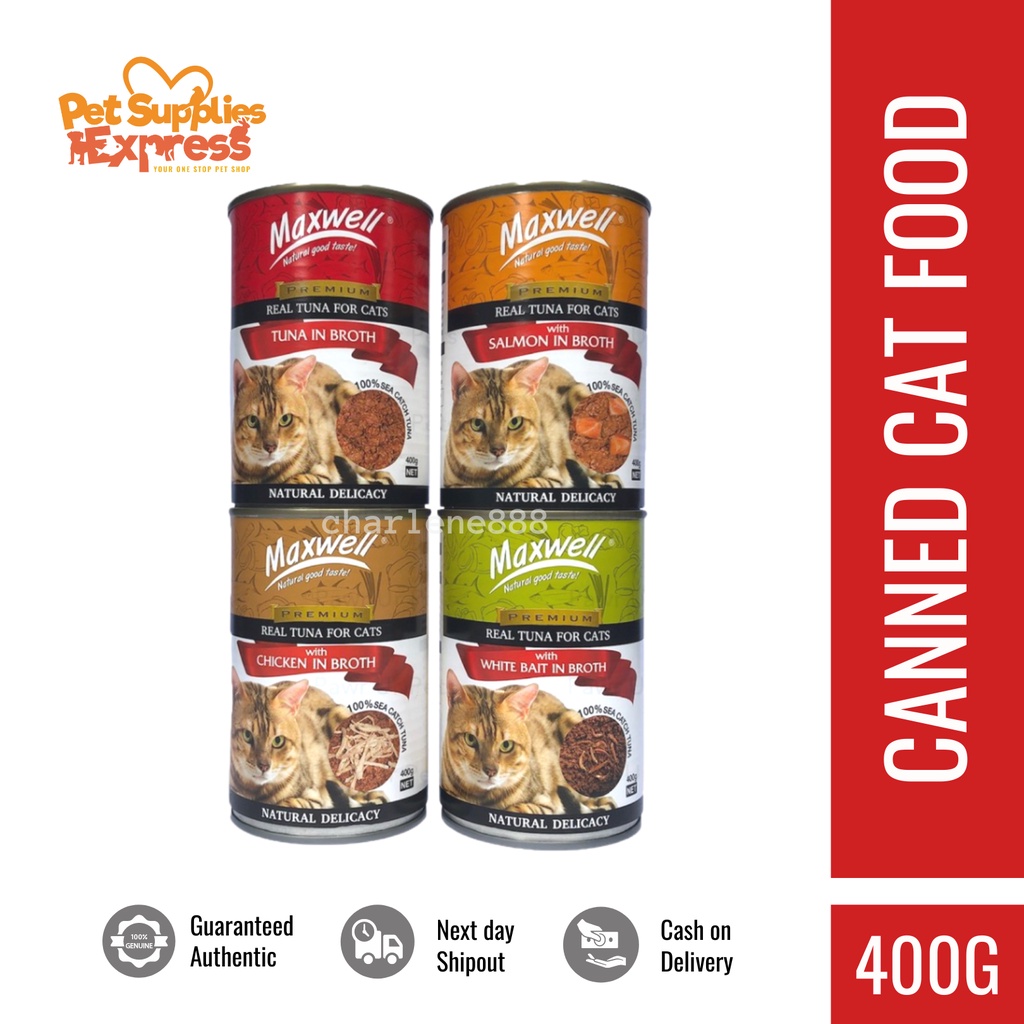 Maxwell Premium Real Tuna Canned Cat Food 400g | Shopee Philippines