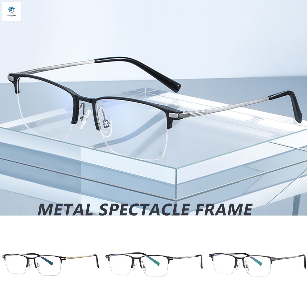 Pure Titanium Spectacle Frames with Lens Square Shape Removable Screws ...