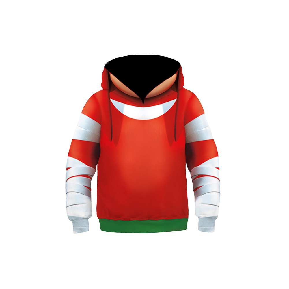 Kids Sonic the Hedgehog Knuckles the Echidna Cosplay Hoodie Sweatshirt ...