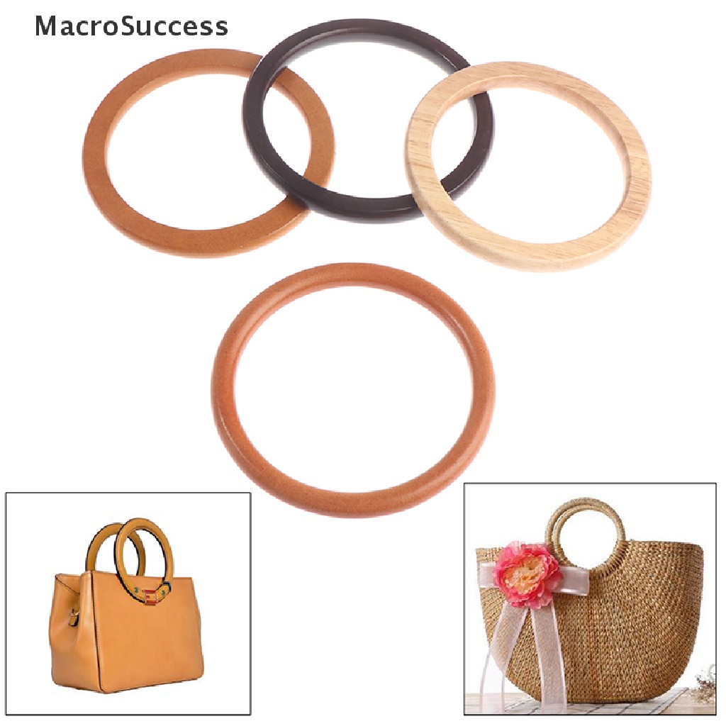 [MAR] Wooden Bag Handle For Handcrafted Handbag Totes Diy Bag ...