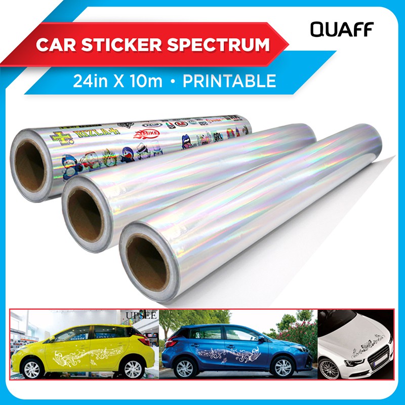QUAFF Printable Car Sticker Holographic Spectrum | Shopee Philippines