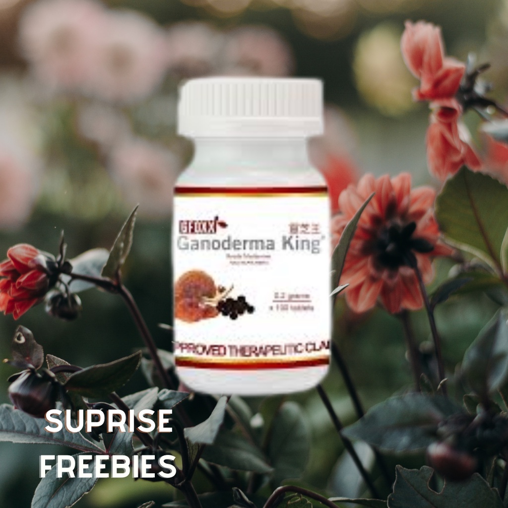 ( UND Shop ) Gfoxx Ganoderma King Reishi Mushroom 100Tablets Original ...