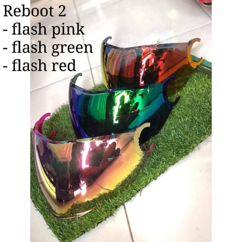 SPYDER REBOOT 2 VISOR LENS FLASH RED / FLASH PINK / FLASH GREEN ...