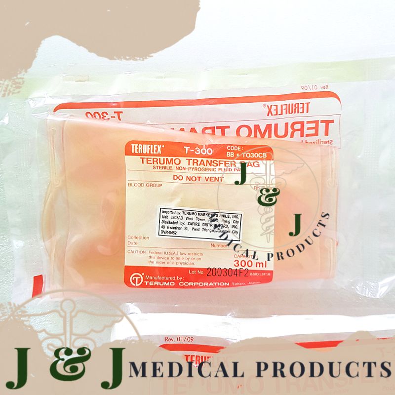 TERUMO Blood Transfer Bag 300mL (Teruflex) | Shopee Philippines