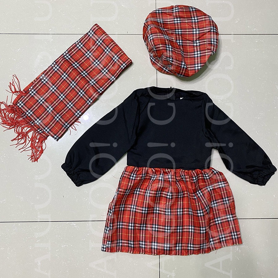 United Nations Scotland Girl Costume Scottish Europe Tartan Cosplay UN ...
