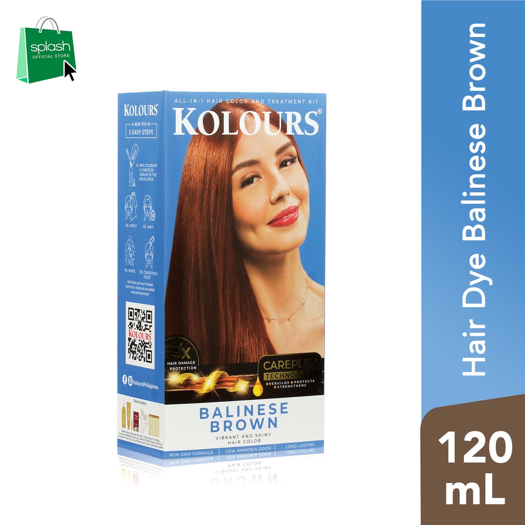 Kolours Hair Dye Balinese Brown 120ml | Shopee Philippines