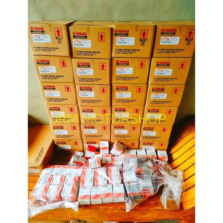 cylinder block set complete NMAX V1 V2 / AEROX V1 V2 100% GENUINEYAMAHA ...