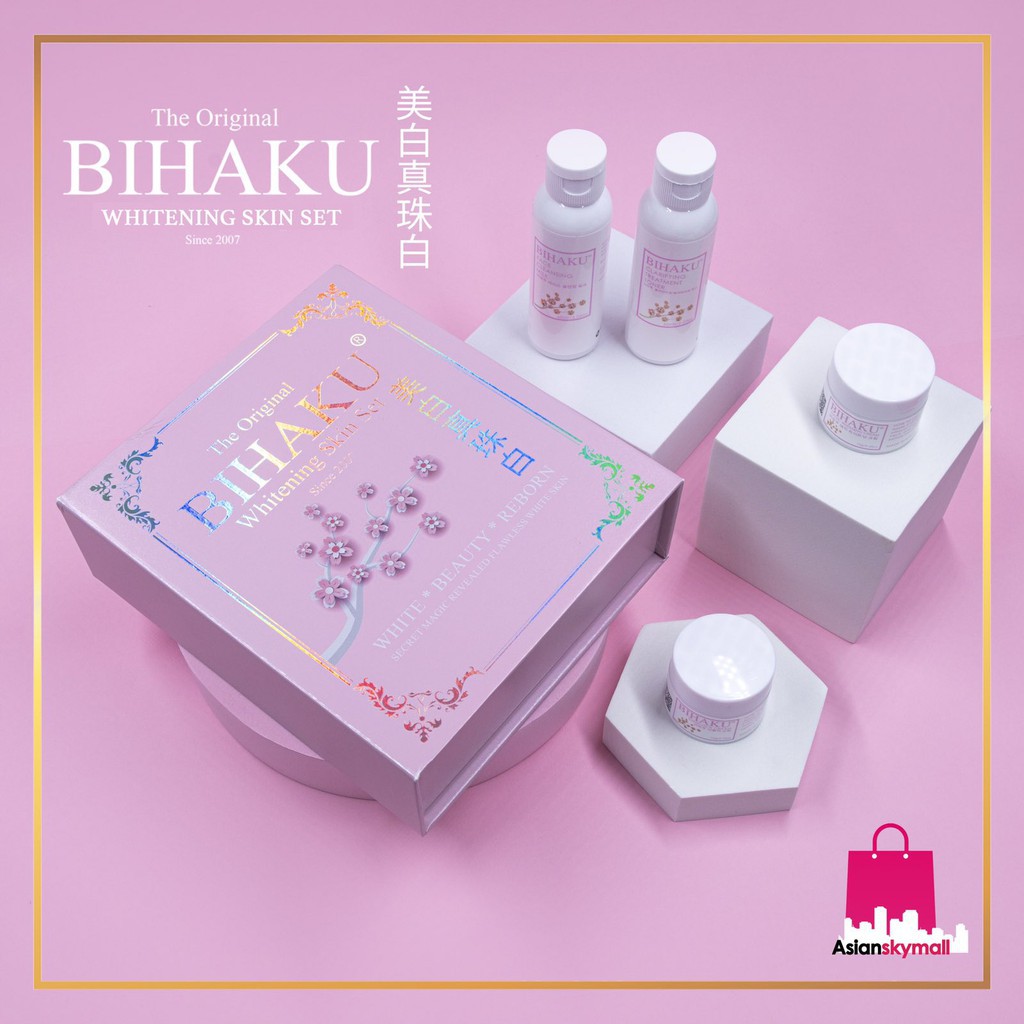 The Original BIHAKU Whitening Set (White - Beauty - Reborn) presyo ₱999