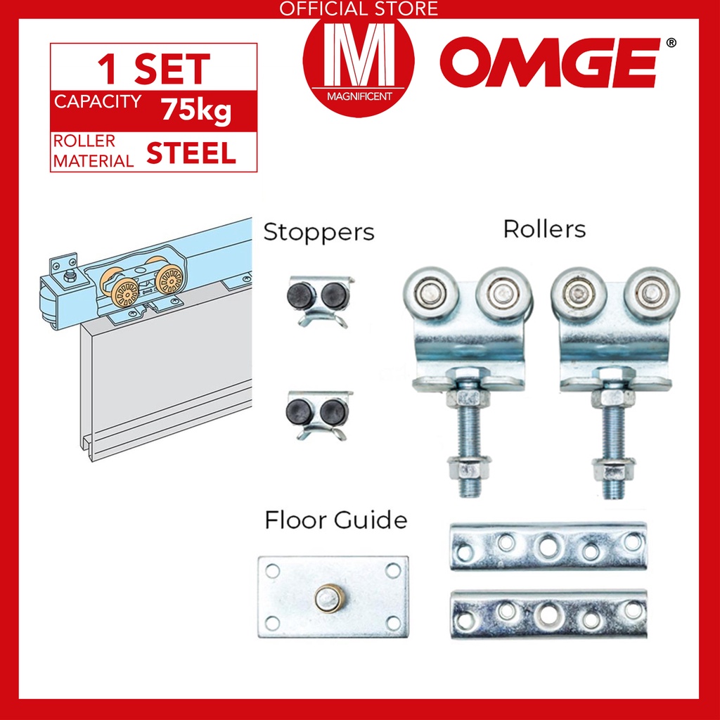 Heavy Duty Omge Steel Hanger Roller (2 Pieces) | Shopee Philippines