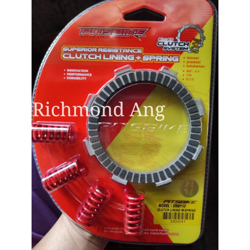 PITSBIKE racing clutch lining with spring Wave 100 Xrm 110 wave100 ...