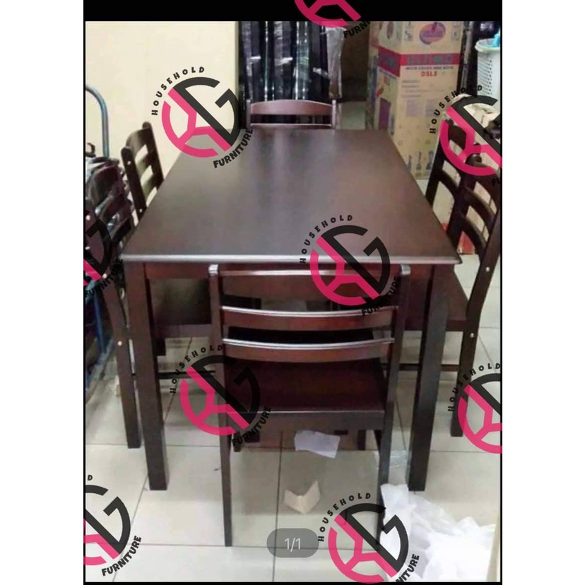 Dining set table with chairs 6seaters | Shopee Philippines