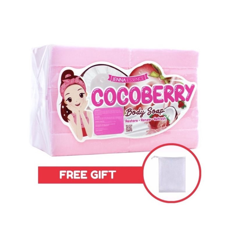 COCOBERRY SOAP NEW PACKAGING WITH FREE MESH NET | Shopee Philippines