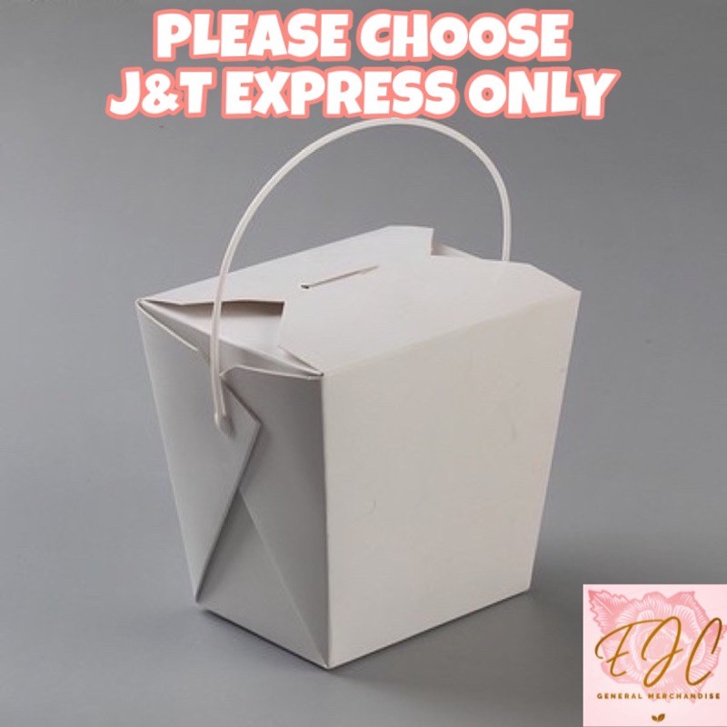 Rice in a Box with Handle / Chinese Takeout Box / Bucket Box / Rice Box ...