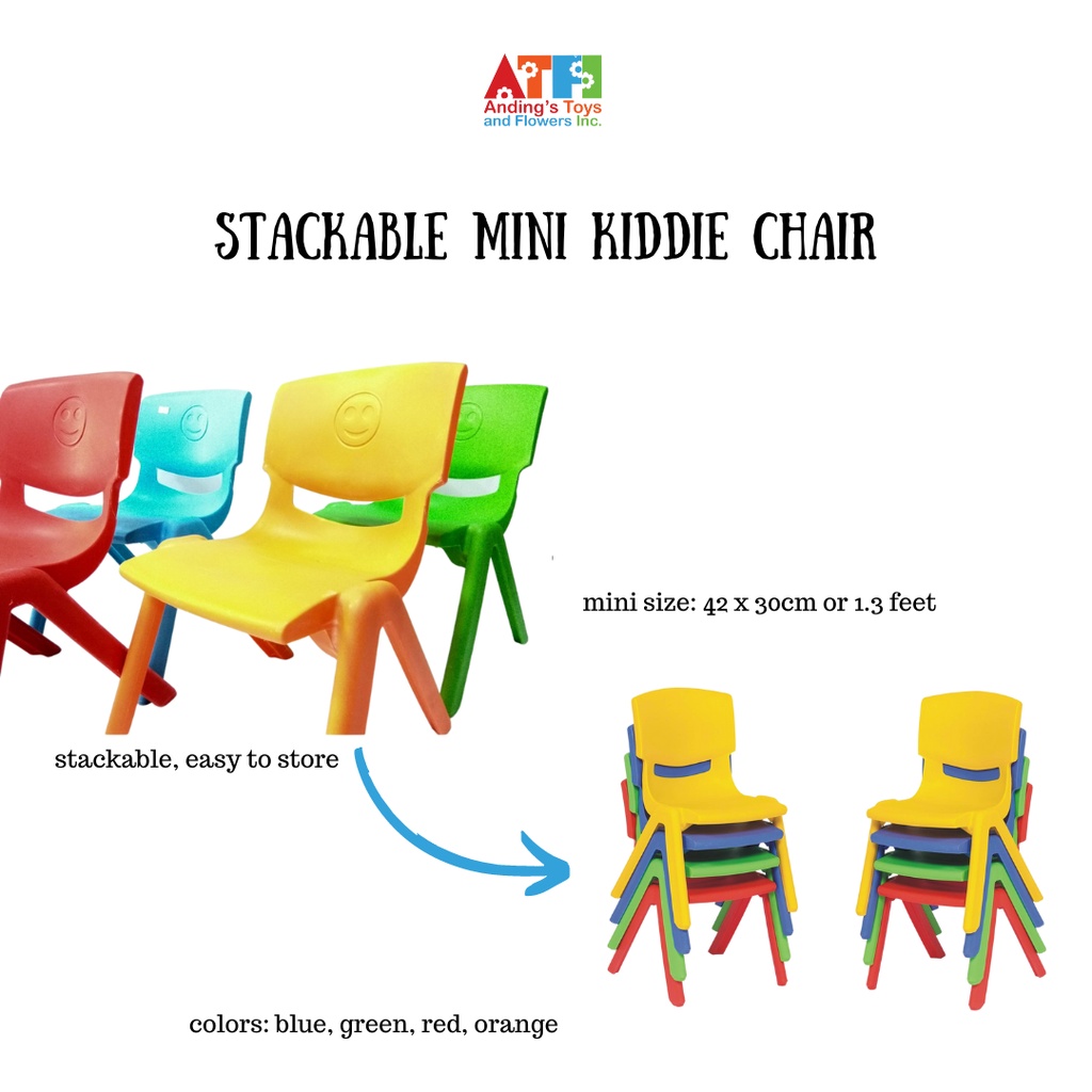 Minnie Kiddie Chair Study Chairs Mini Stool Kids Furniture Stackable ...