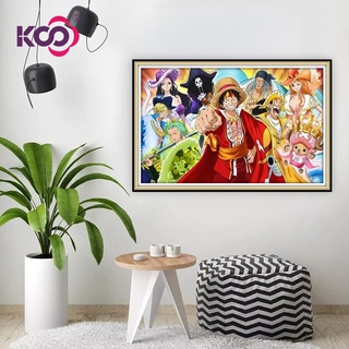 KS Diamond Painting Anime One Piece Stills Luffy Characters Mosaic Art ...