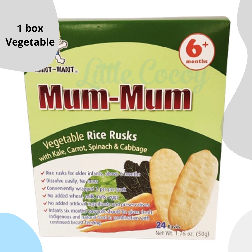 Mum- Mum Vegetable Rice Rusks - Biscuits for Babies | Shopee Philippines