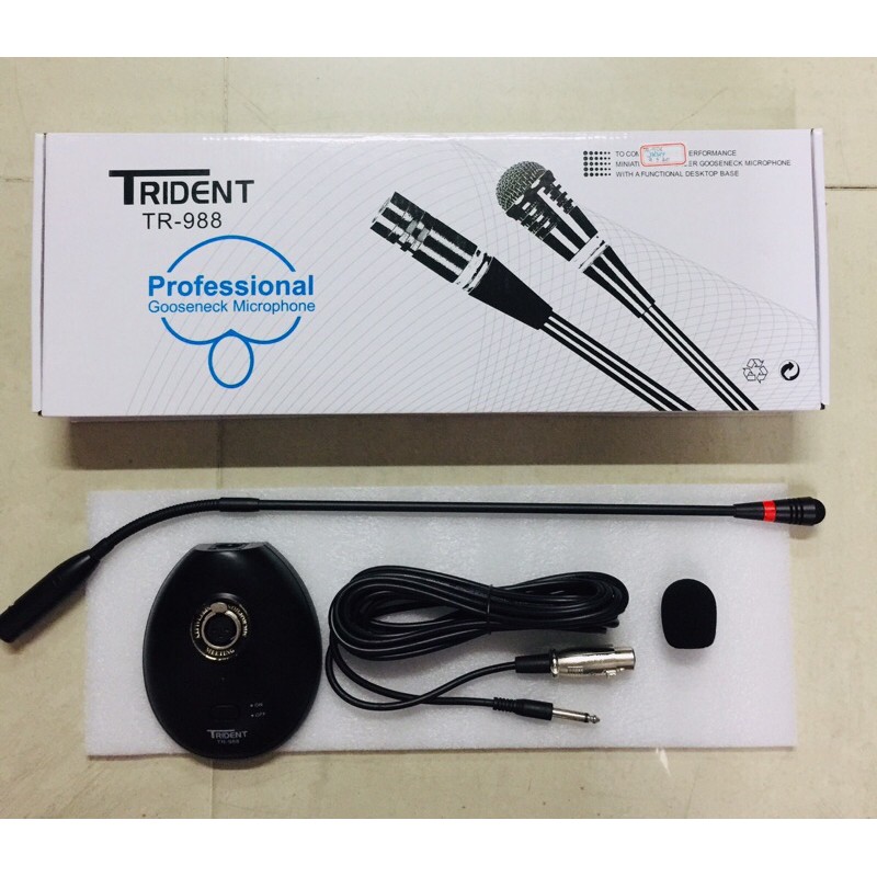 Trident TR-988 Professional Meeting Desktop Gooseneck Condenser ...