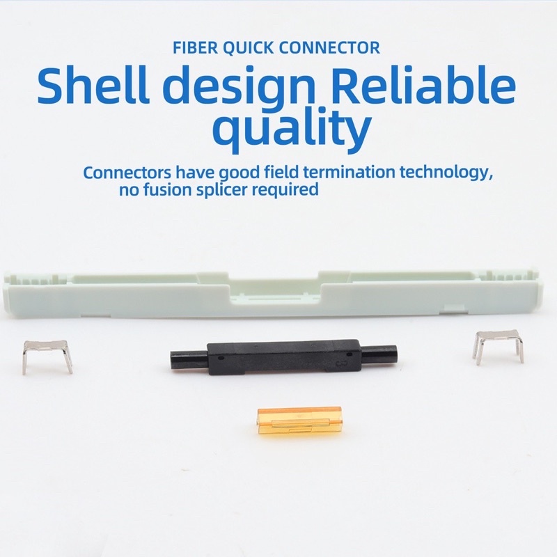 Bare Optical Fiber Cold Connector Drop Cable Splice Fiber Mechanical ...