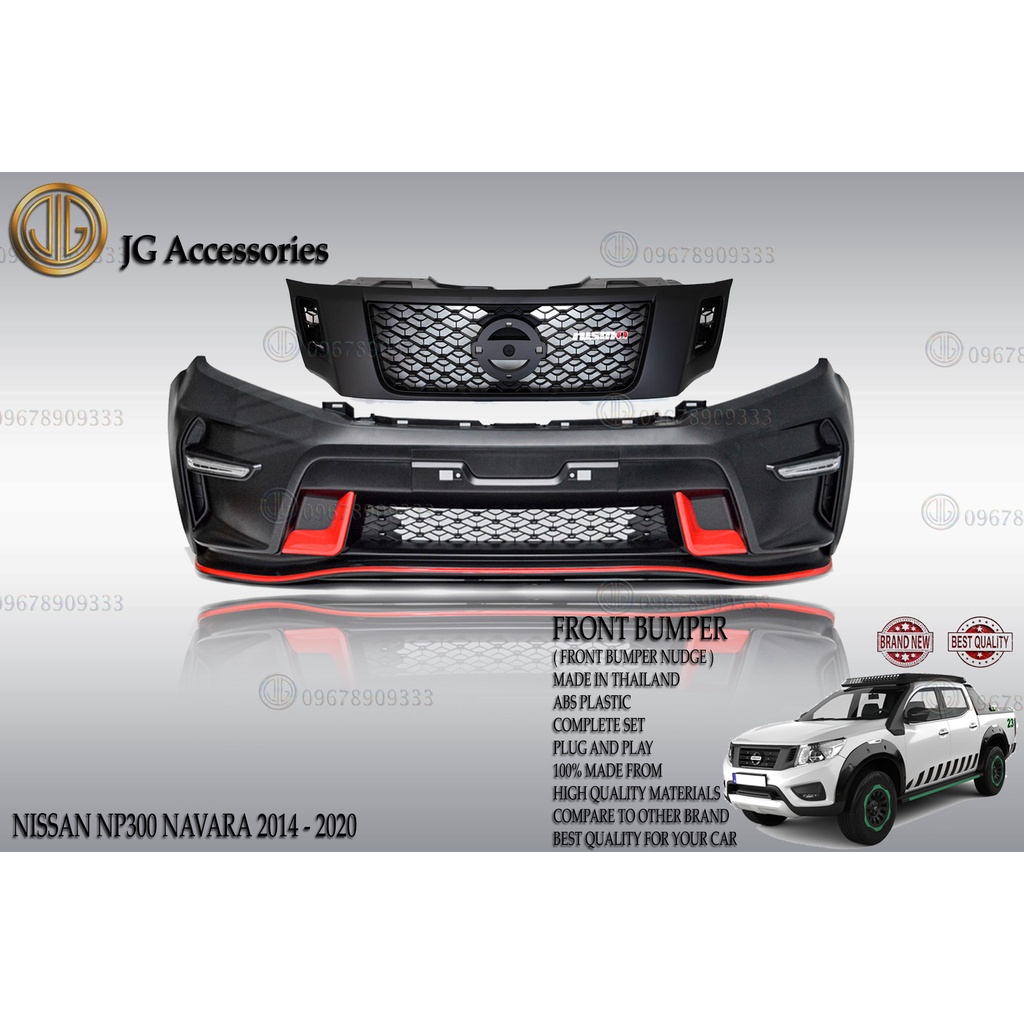 NISSAN NP300 NAVARA 2014-2020 FRONT BODY KITS/FRONT BUMPER GUARD/NISMO ...