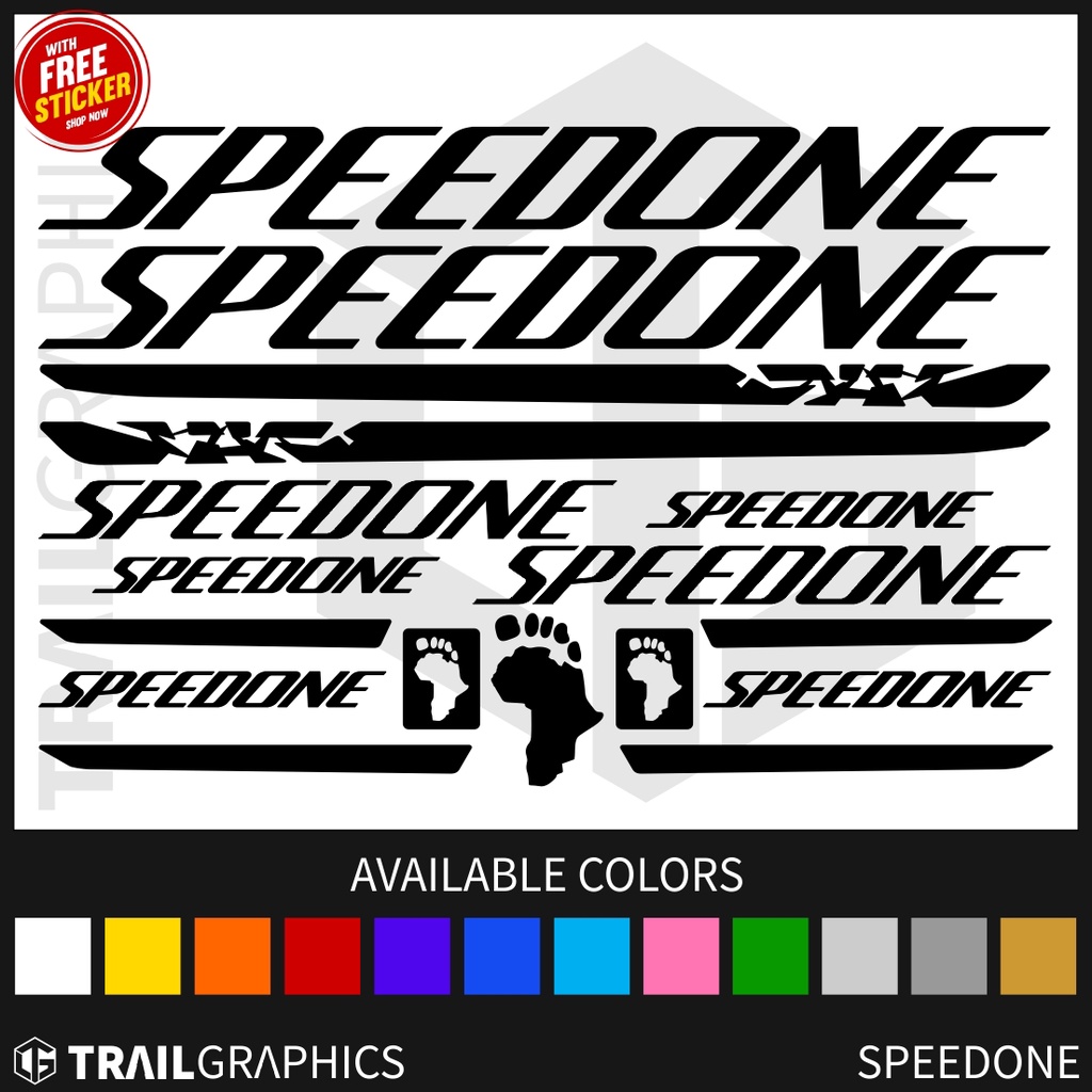 SPEEDONE Frame Sticker Decal Vinyl for Mountain Bike and Road Bike and ...