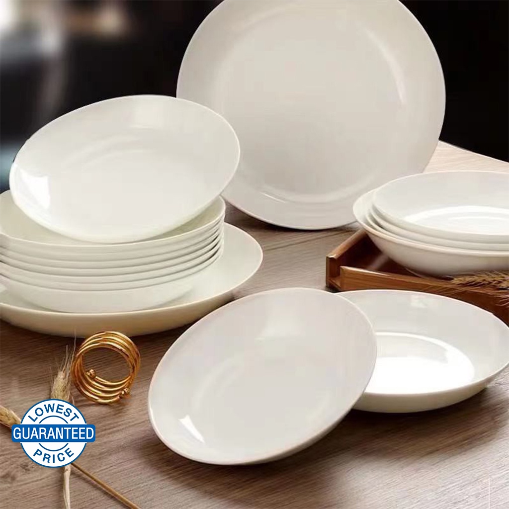 Ceramic Plate & Bowls Japanese Cutlery Modern Microwave Available Pure ...