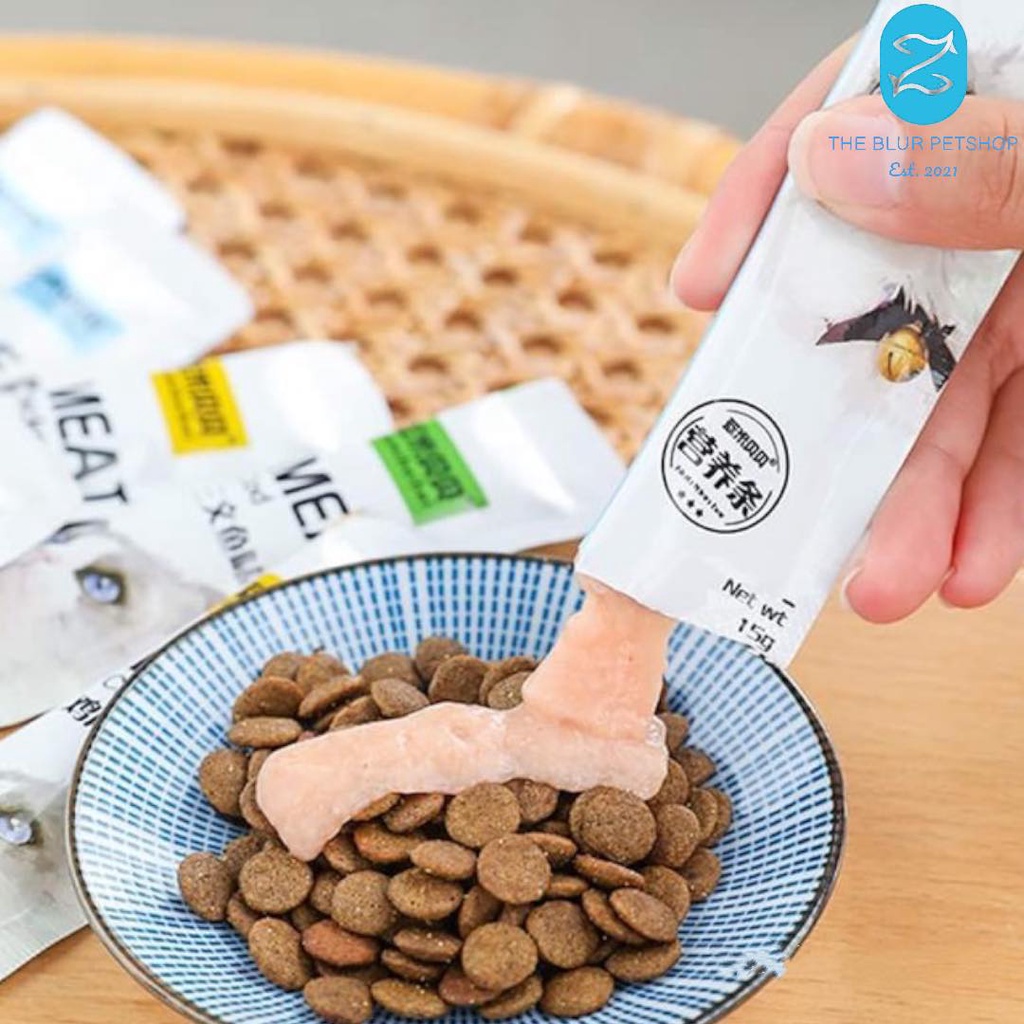 15g Cat Paste Chicken Tuna Cod Meat Cat Wet Food Cat Treat | Shopee ...