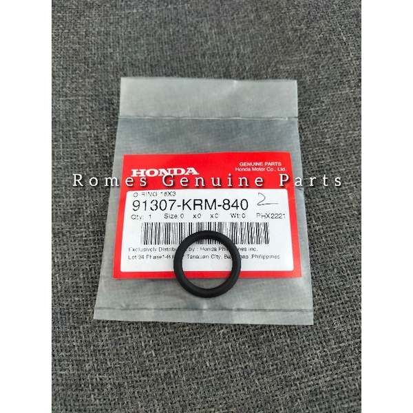 ORING DIPSTICK OIL LEVEL HONDA GENUINE 91307-KRM-840 | Shopee Philippines
