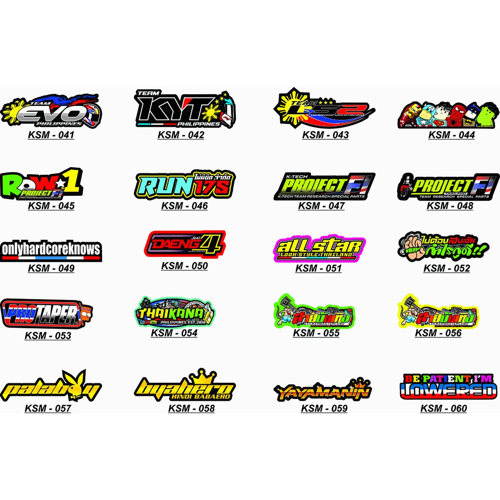 THAI reflectorized stickers | Shopee Philippines