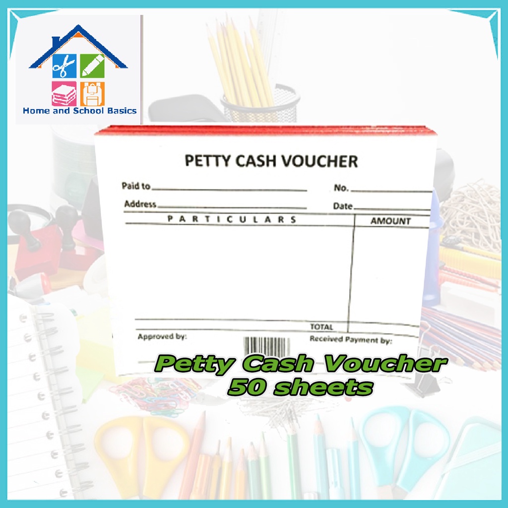 Petty Cash Voucher - 50 sheets per pad Petty Cash Voucher | Shopee ...