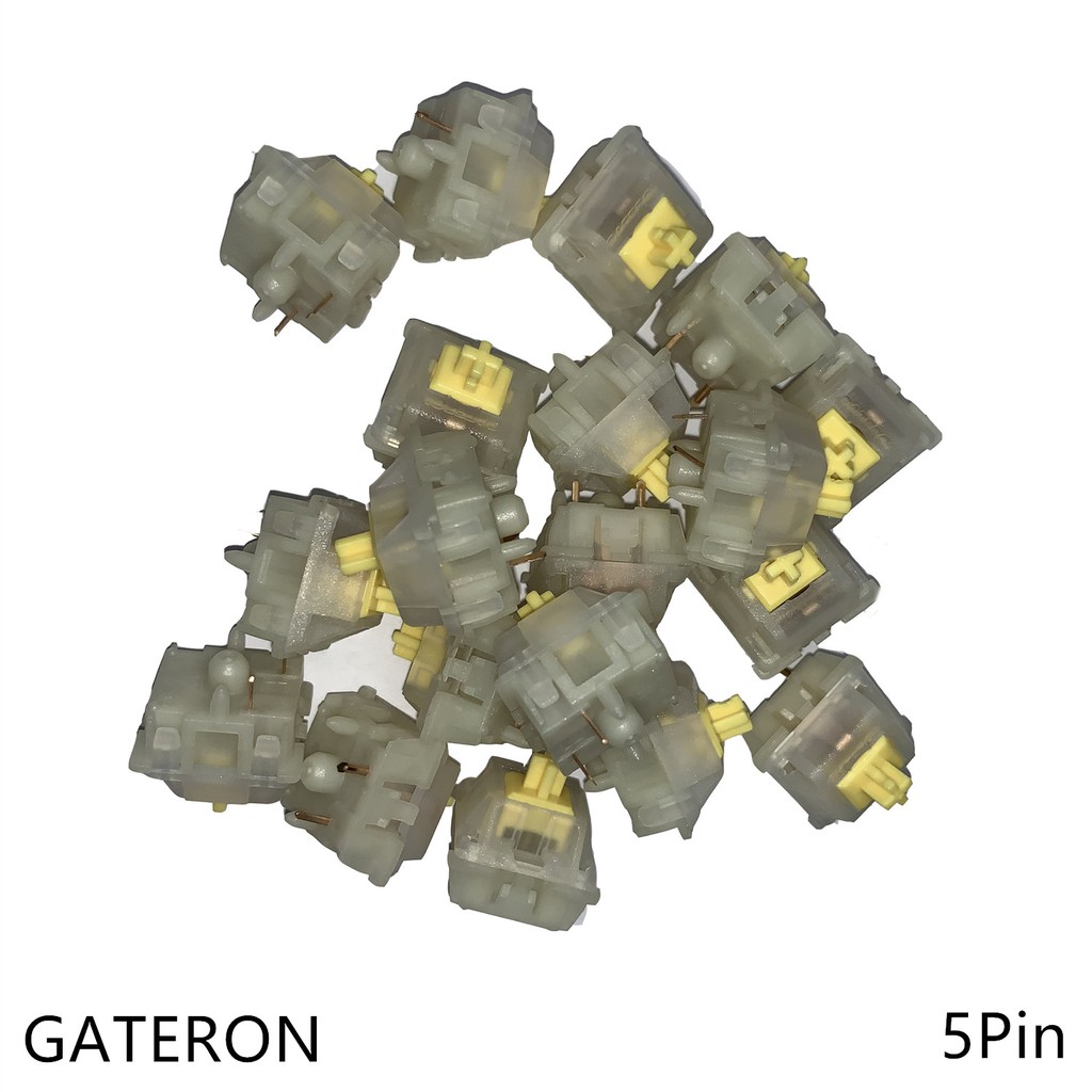 Gateron 5 Pin Milky Yellow Switches red brown blue clear green 5pin ...