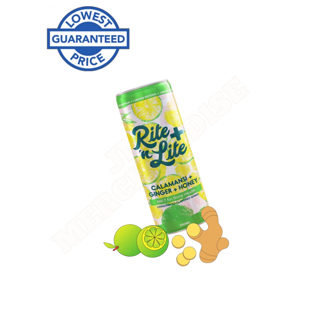 RITE N' LITE (250ml) - Calamansi + Ginger + Honey Flavor | Shopee ...