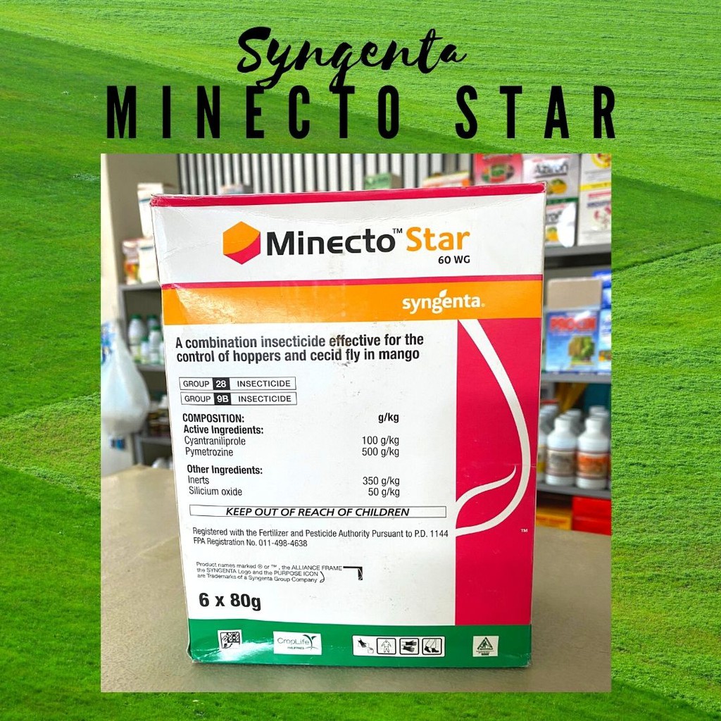 Syngenta MINECTO STAR 60WG 6x80g Insecticide | Shopee Philippines
