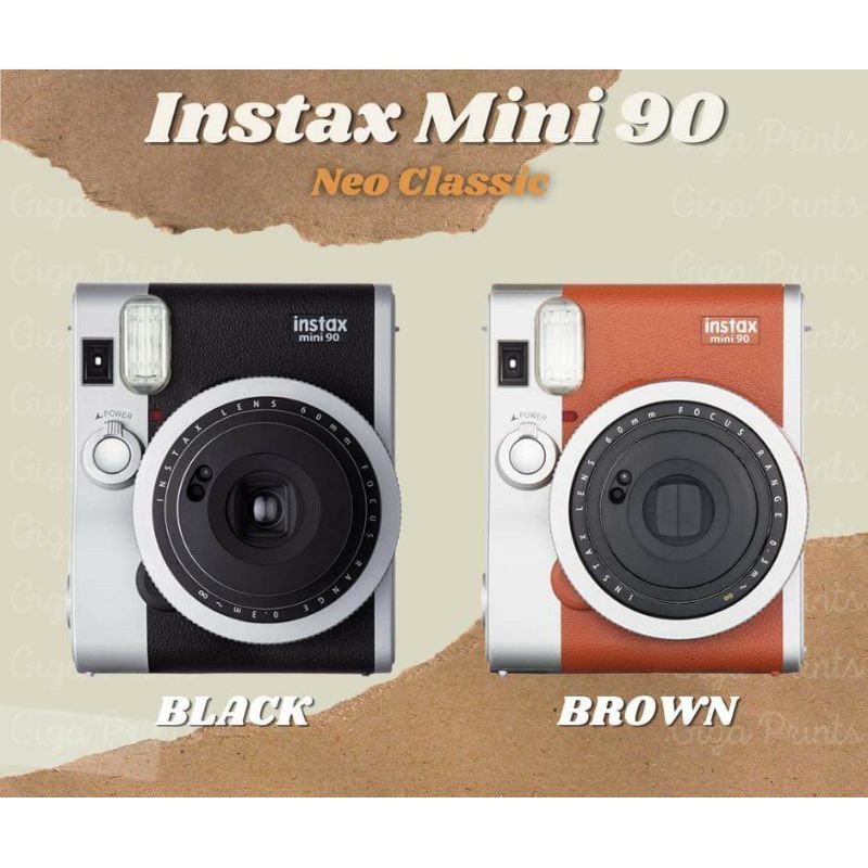 Fujifilm Instax Mini 90 Neo Classic Instant Camera (FREE 20 PCS INSTAX ...