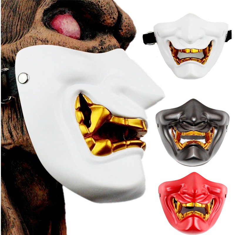 Hannya Mask Buddhist Evil Oni Noh Costume Resin Masquerade Halloween ...