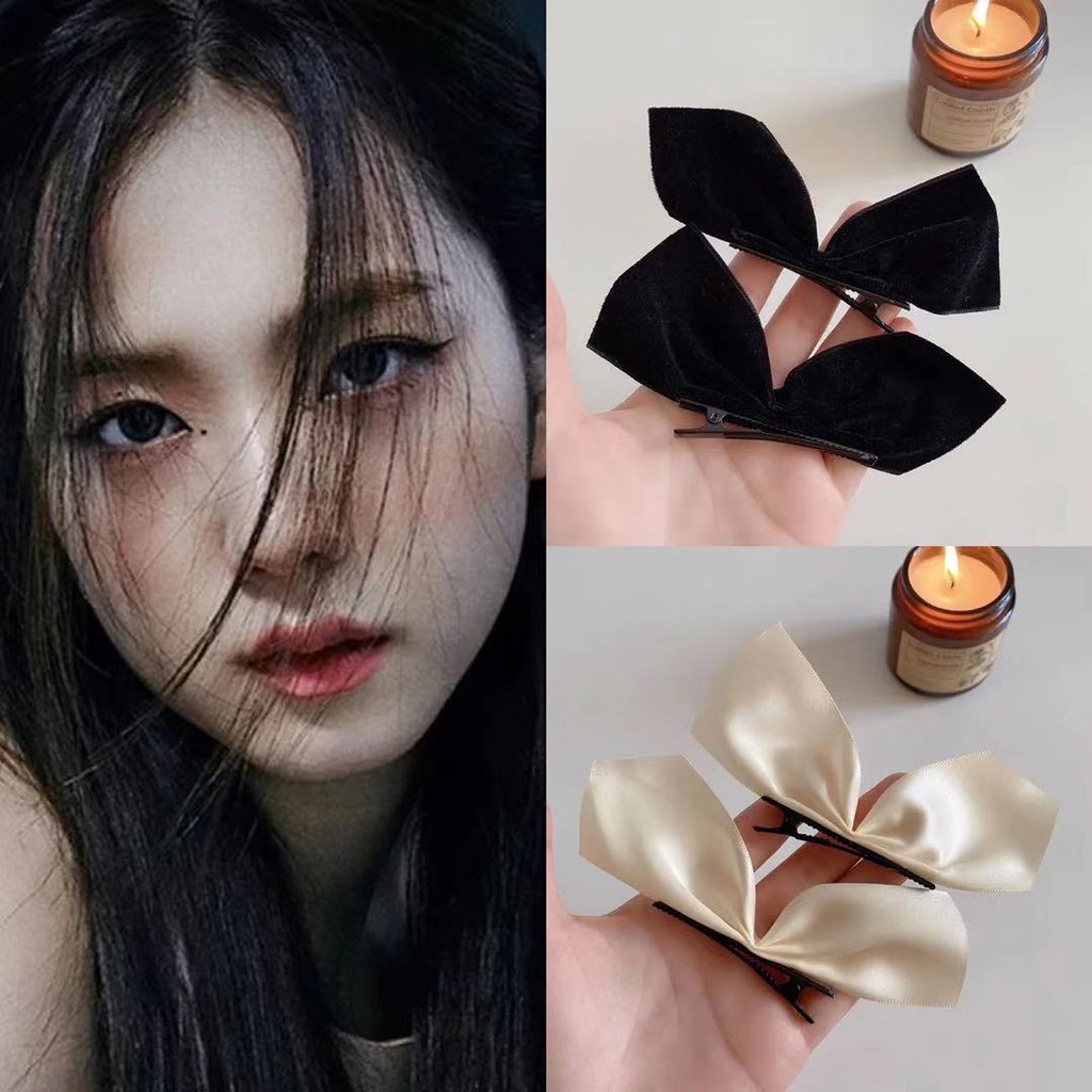 Blackpink Jisoo Ribbon Side Hair Clip (A-22) | Shopee Philippines
