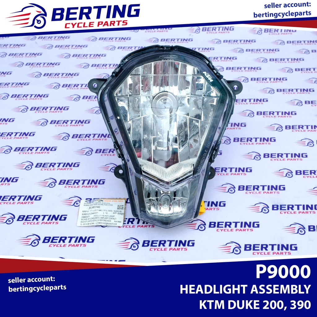 KTM HEADLIGHT ASSEMBLY Duke 200 390 V1 Genuine JG401041 | Shopee ...