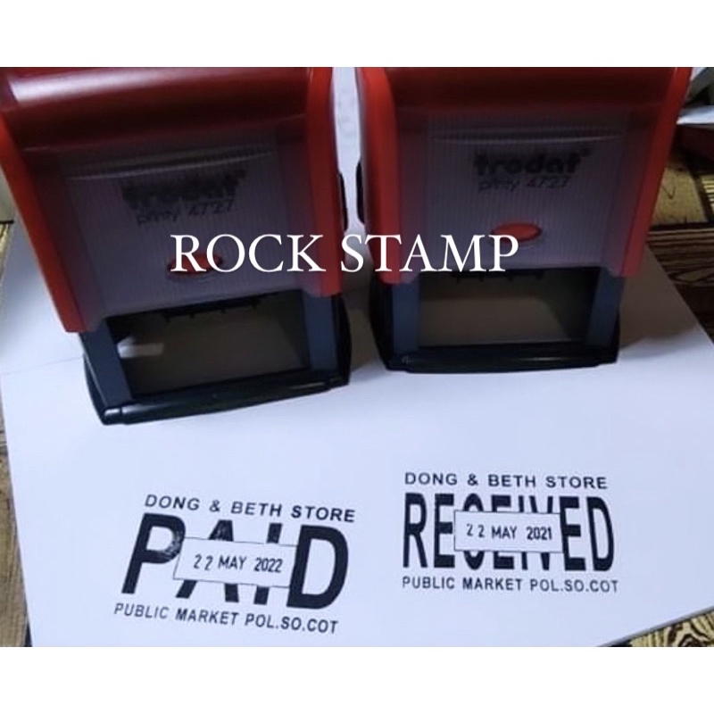 TRODAT 4727 W/ DATER Self Inking Stamp | Shopee Philippines
