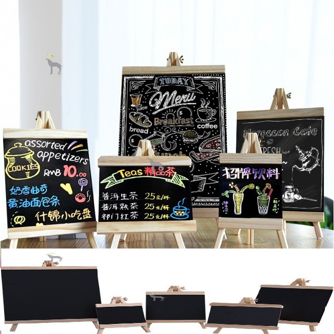 Desktop Blackboard with Stand Menu Board Coffee Shop Display | Shopee ...