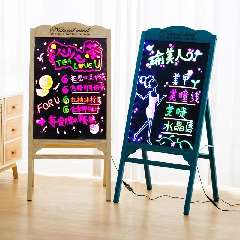 LED Electronic Fluorescent Board Luminous Word Billboard Shop ...