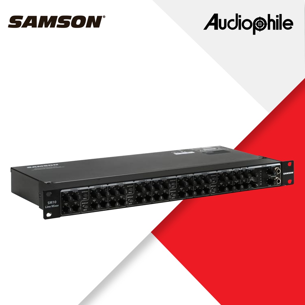 Rackmount Stereo Line Mixer Samson SM10 Rackmount 10-Channel Stereo ...