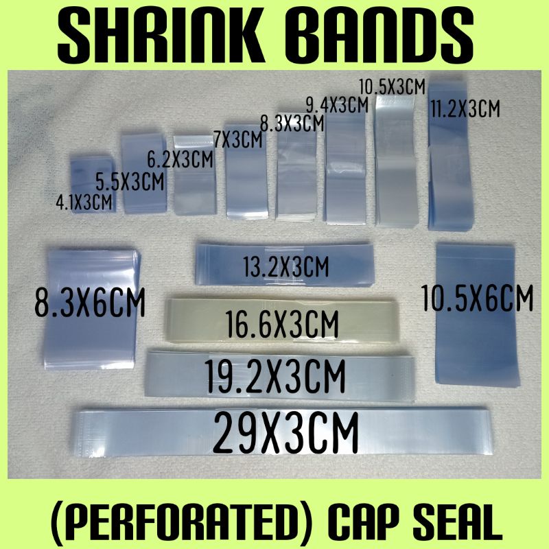 Shrink Bands/Cap Seal 100pcs per bundle (perforated) | Shopee Philippines