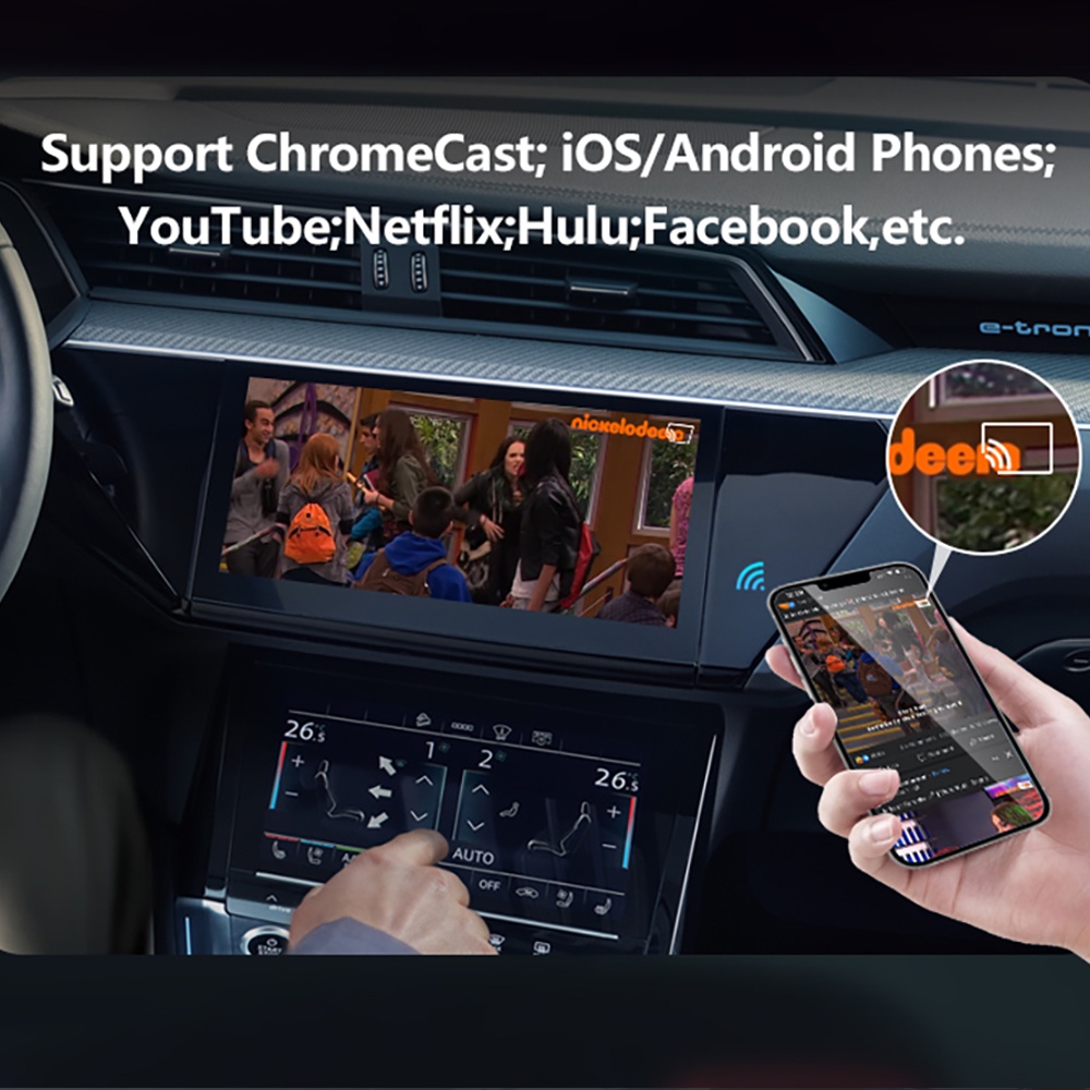 New Carplay Ai Box Wireless Multimedia Android Auto TV Box for USB ...