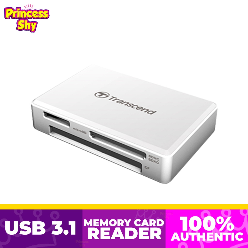 Transcend RDF8 RDF8W2 USB 3.1 Super Speed Multi Card Reader White ...