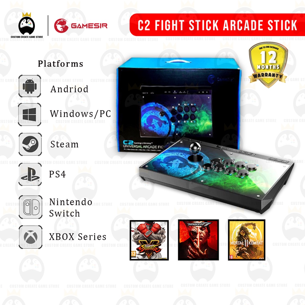 Gamesir C2 Fight stick Arcade Stick For PS4 PS5 Xbox Series Pc Desktop ...