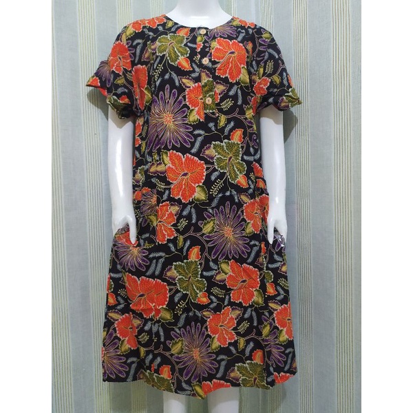 MERAH Negligee Batik Kencana Ungu Red label busui Standard Size LD ...