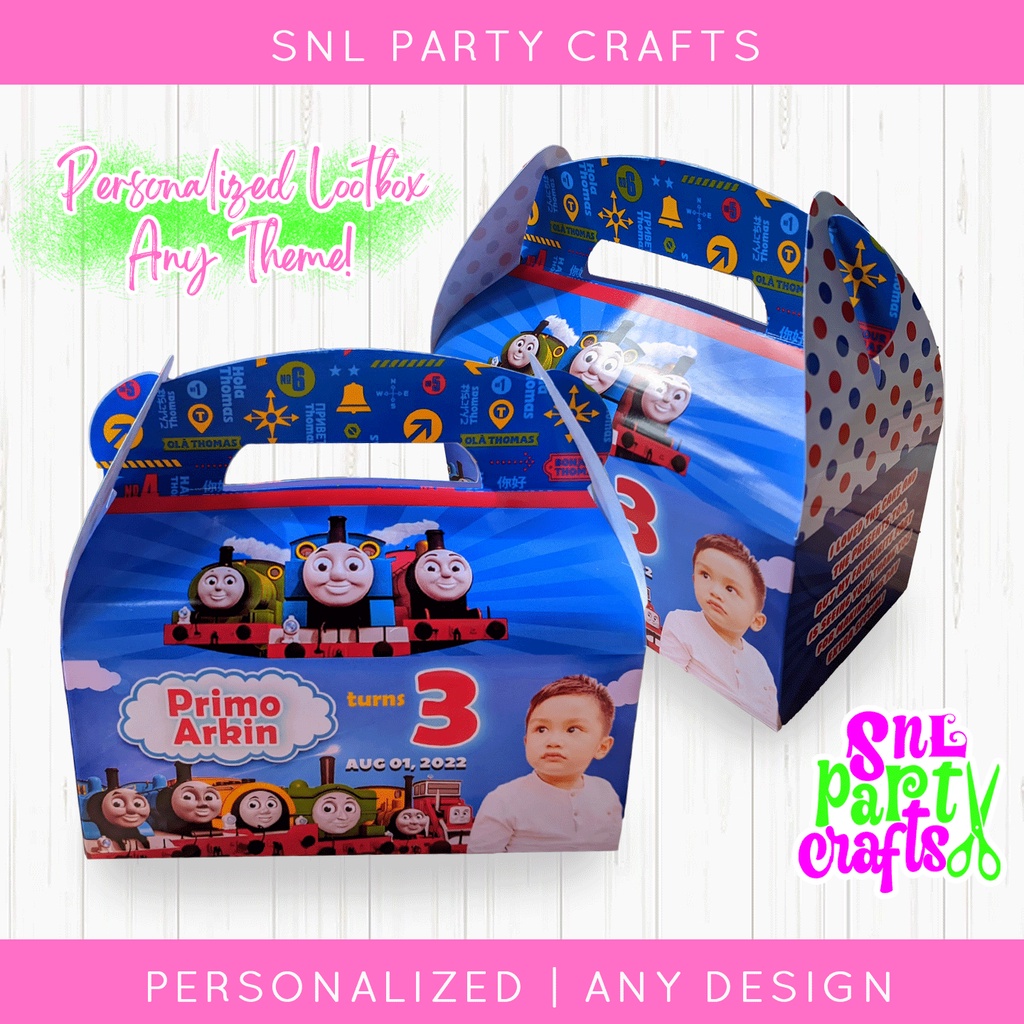 Thomas and friends Loot box Candy Box Birthday Loot bag souvenir ...