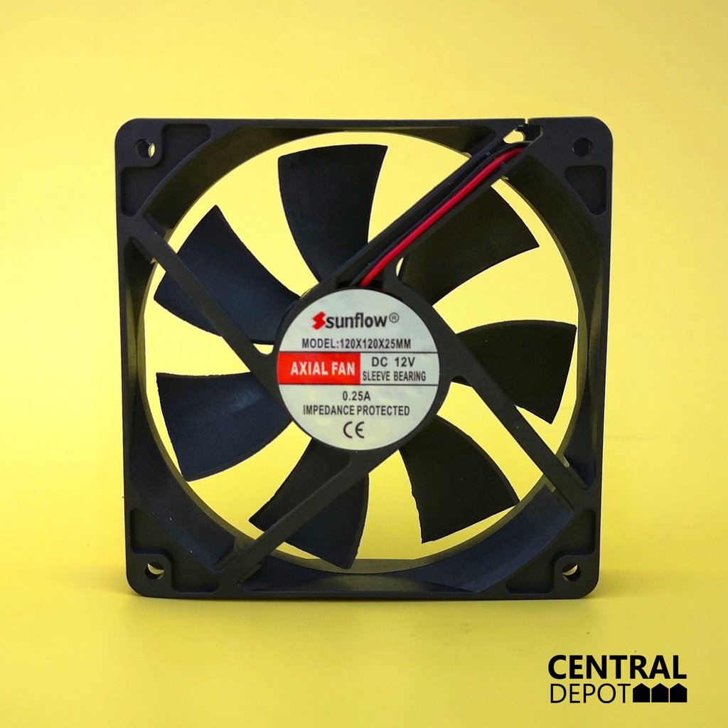 Sunflow Blower Fan 12V - Cooling DC Fan, DC Muffin Fan (120x120x25mm) | Shopee Philippines