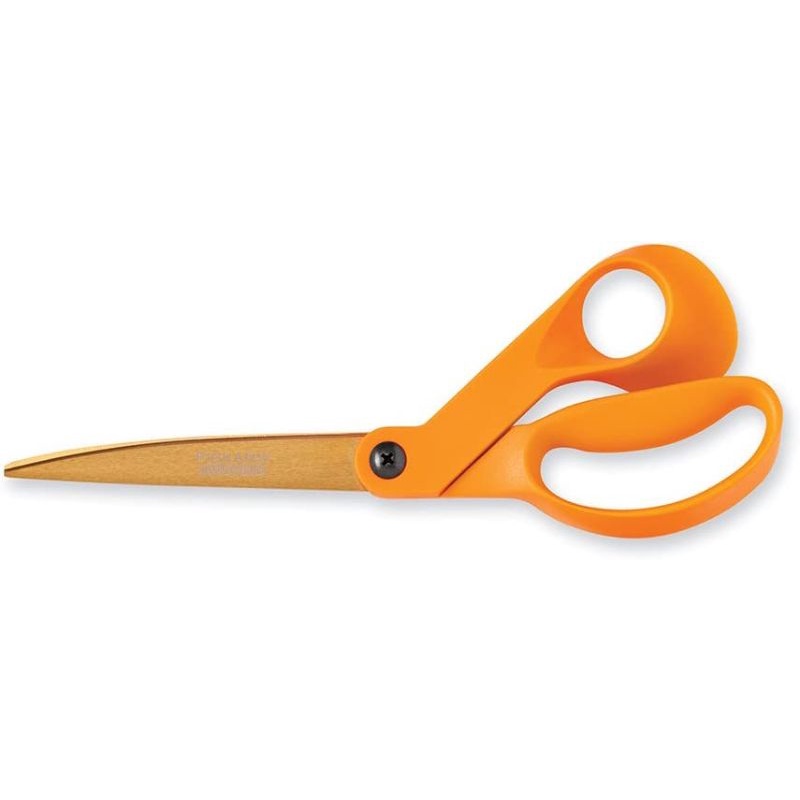 Fiskars 9-Inch Titanium Nitride Serrated Scissors | Shopee Philippines