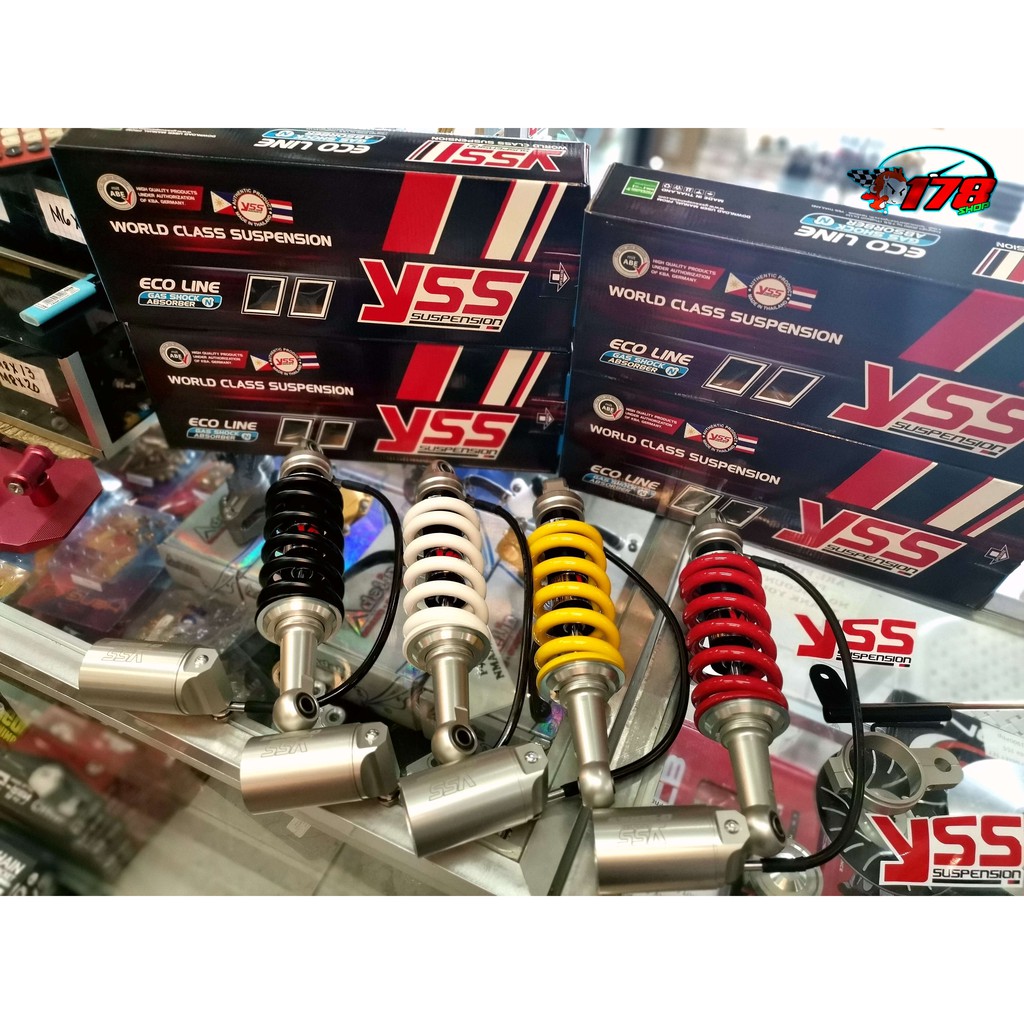 YSS gas eco line shock raider 150 285MM with gas tank(orig) | Shopee Philippines