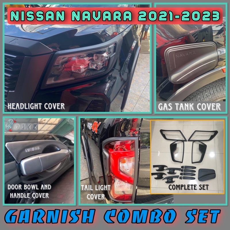 NISSAN NAVARA 2021-2023 GARNISH COMBO SET PRO-4X CALIBRE-X VL VE ...